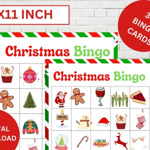 Christmas Bingo Printable, Christmas Party Games, Christmas Games ...