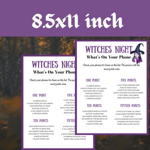 Witches Night Games | Girls Night Games | Holiday Games Printable | Tea ...