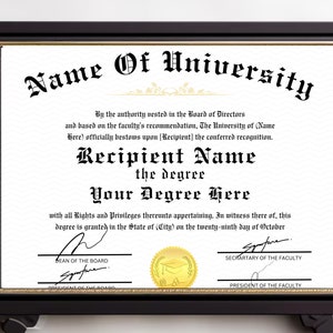 Editable University Diploma, College Degree Template, Printable ...