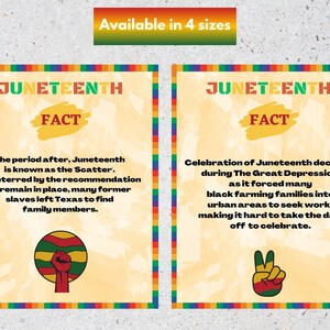 Juneteenth | Juneteenth History Posters |juneteenth Activity | Black ...