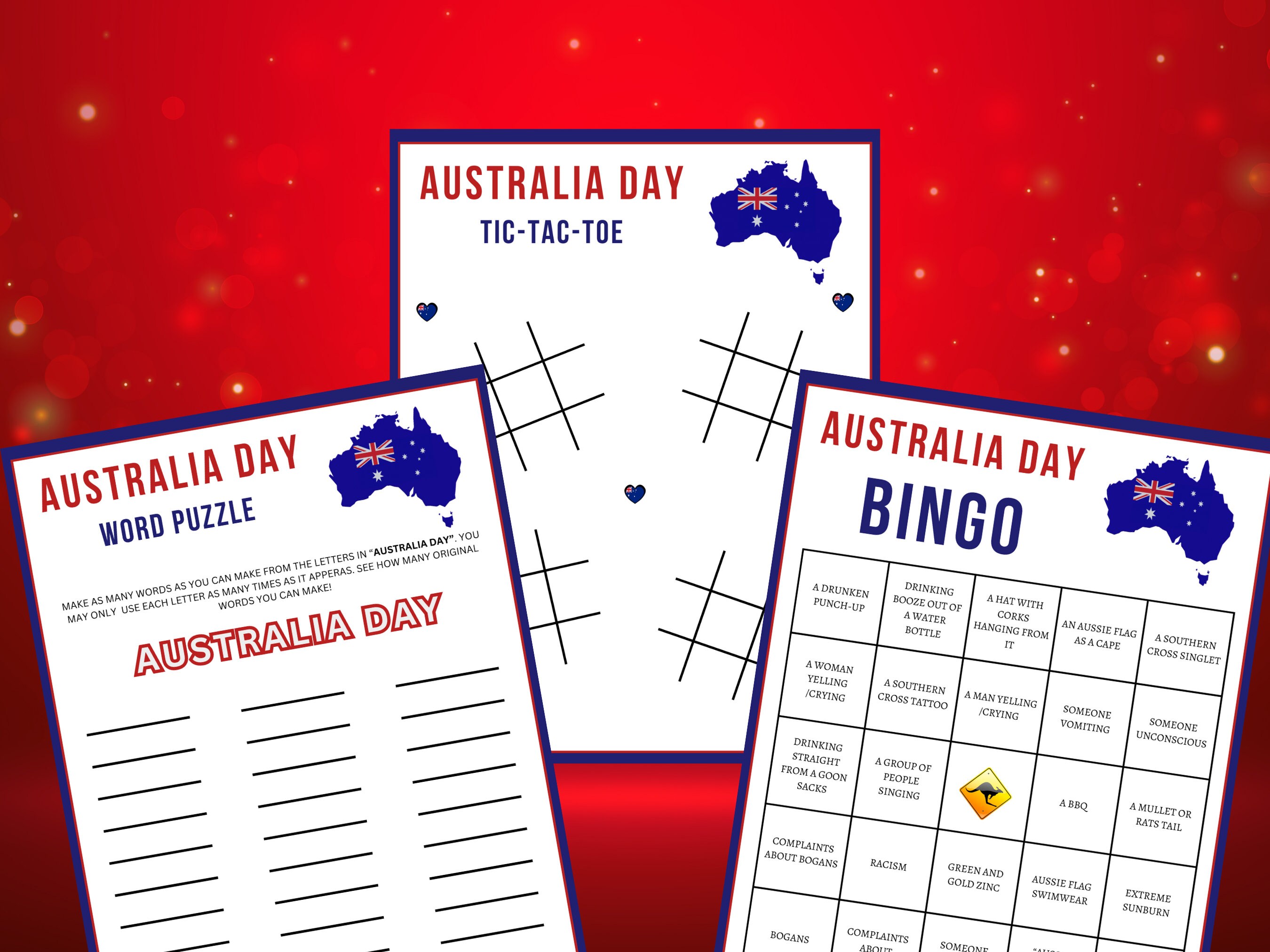 Australia Day Party Games, Australia Day Games, Australia Activities ...