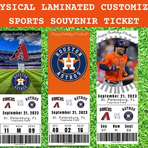 Physical Laminated Sports Game Ticket Stub Customized Sports Ticket ...