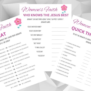 Women's Ministry Game | Printable Game | Fun Games | Bible Game ...