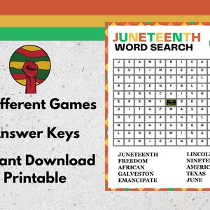 Juneteenth Games | Juneteenth Game Bundle | Trivia Game Juneteenth ...