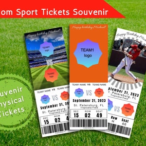Physical Laminated Sports Game Ticket Stub Customized Sports Ticket ...