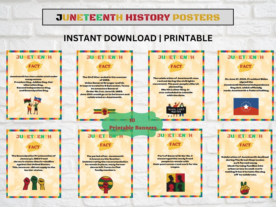 Juneteenth Juneteenth History Posters juneteenth Activity Black History ...