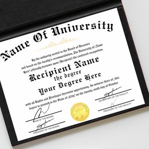 Editable University Diploma, College Degree Template, Printable ...