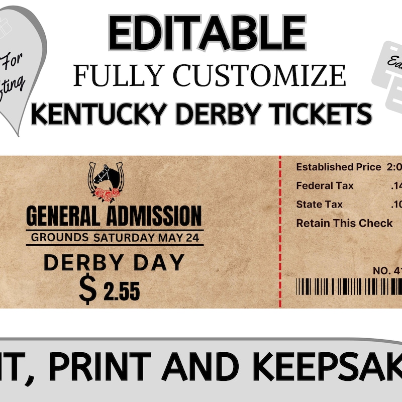 Derby Bingo - Etsy