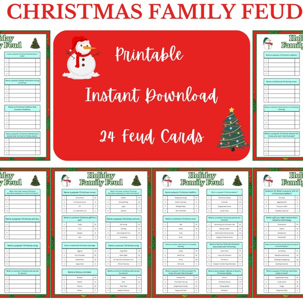 Christmas Family Feud - Etsy