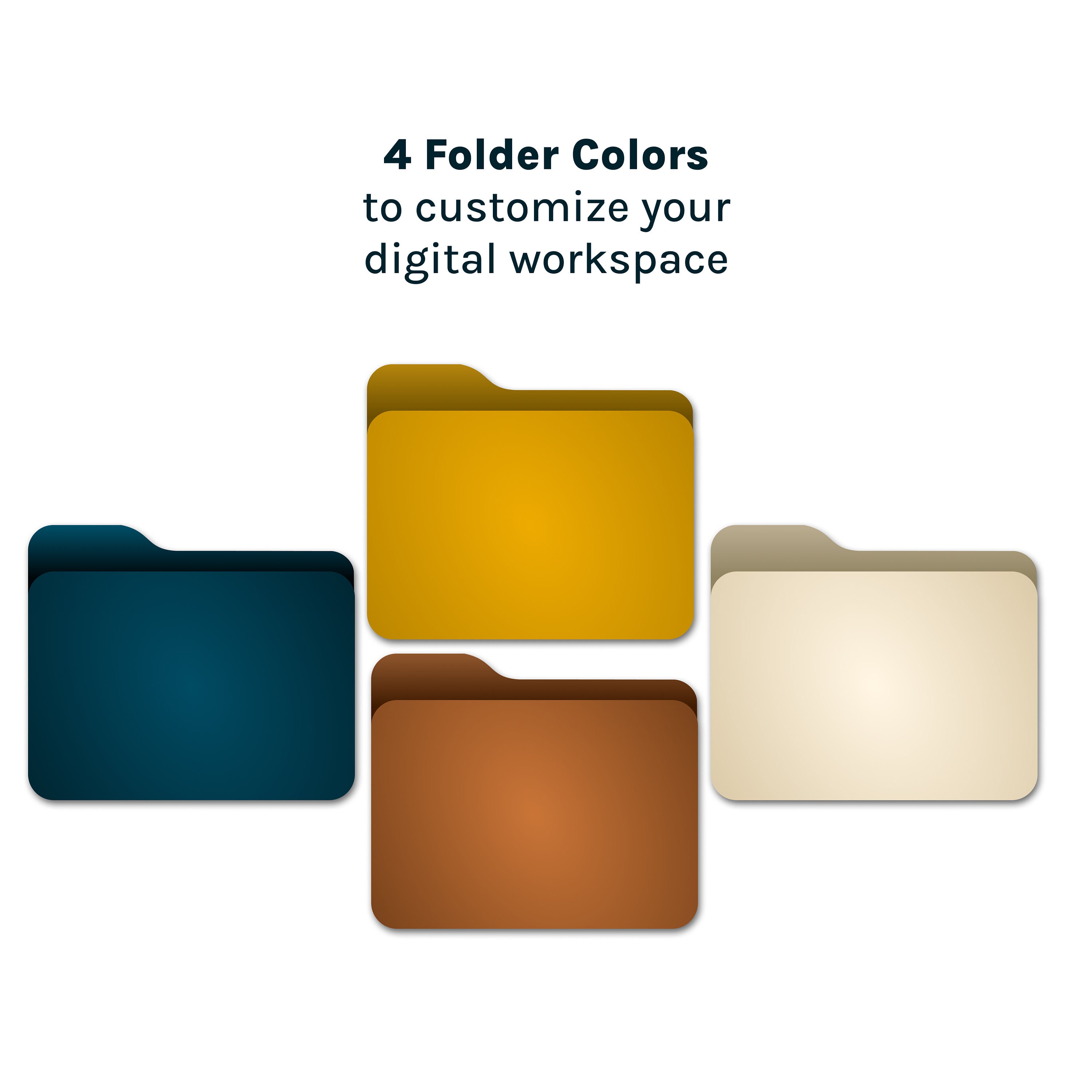 Retro Desktop and Mobile Wallpaper With Folders — 70s Inspired Color ...