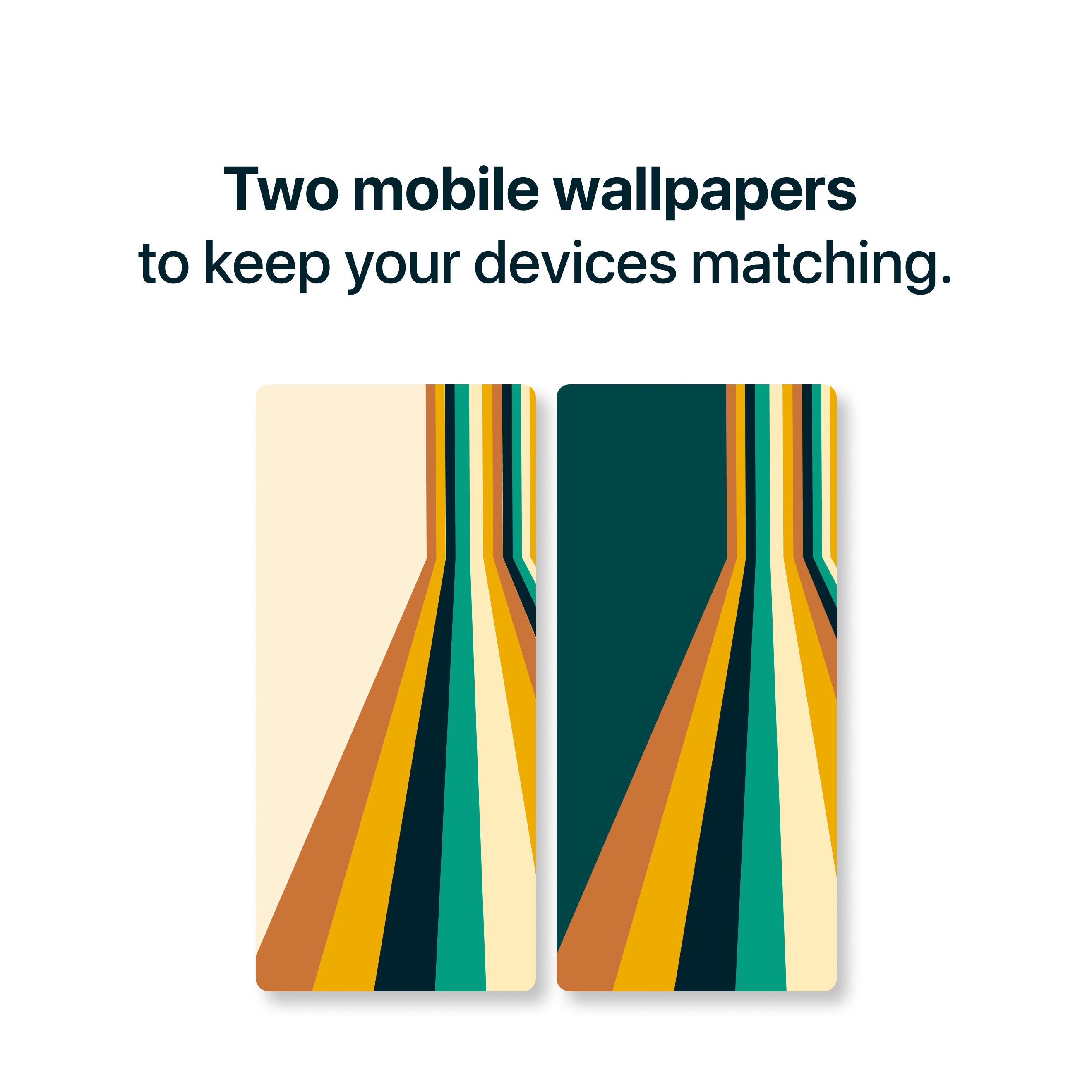 Retro Desktop and Mobile Wallpaper With Folders — 70s Inspired Color ...