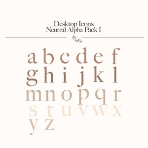 Desktop Icons Neutral Pack - Perfect for Desktop, Notion, Highlights ...