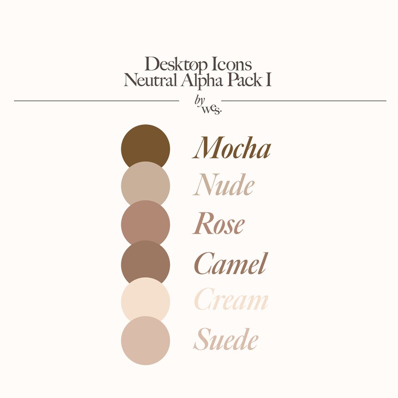 Desktop Icons Neutral Pack - Perfect for Desktop, Notion, Highlights ...