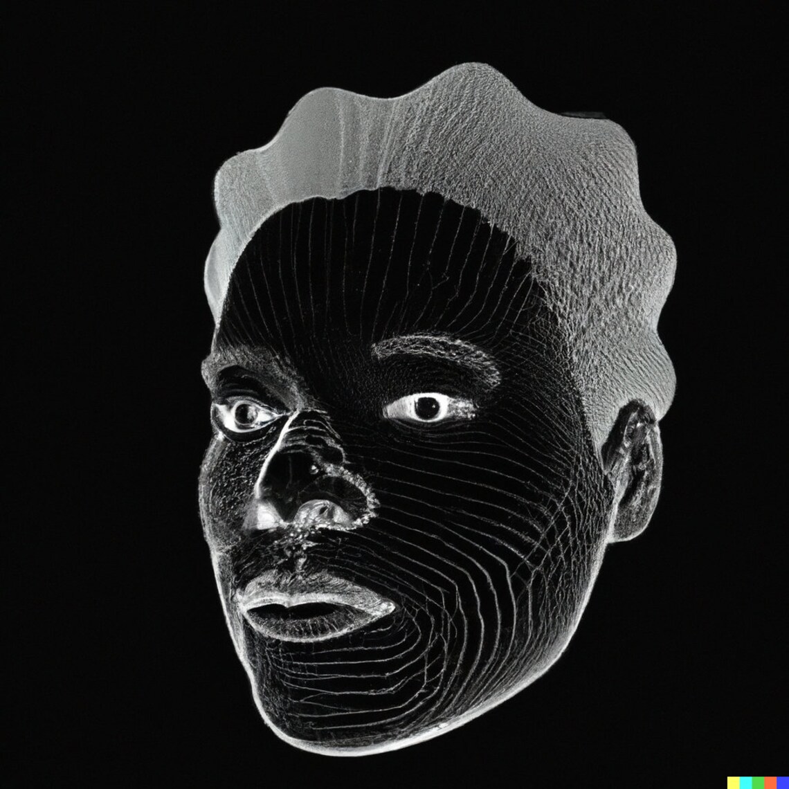 Print on Demand Wall Art. 3D Man Face Digital Images -SVG - Etsy