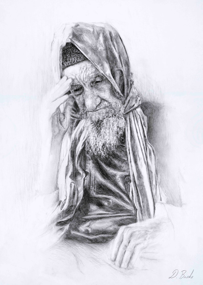 Dessin Baba Sali Baba Salé באבא סאלי FORMAT A4 - Etsy