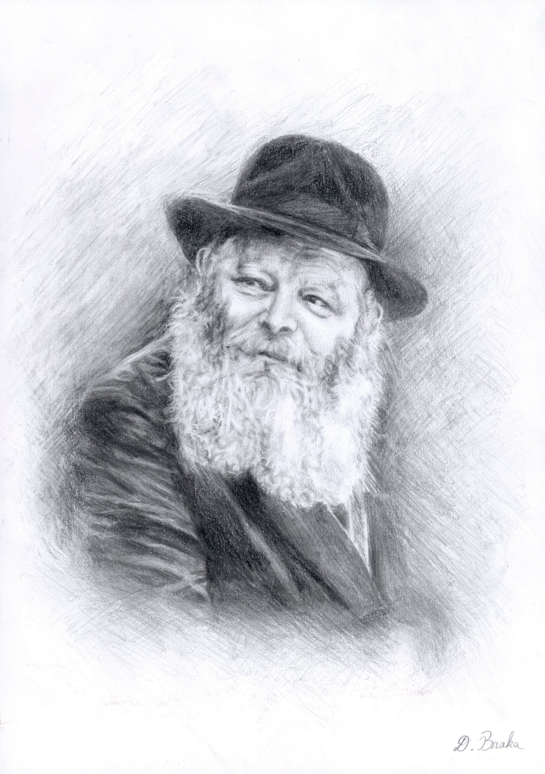 Dessin Lubavitcher Rebbe/the Rebbe - Le Rabbi De Loubavitch - הרבי ...