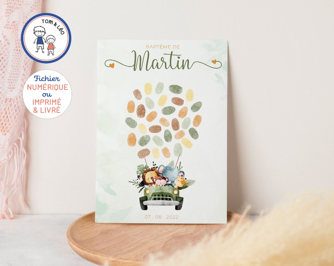 Personalized Footprint Tree Poster Printed A4 or A3 Safari - Etsy
