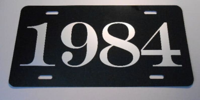 1984 Year Automotive Classic Antique Car METAL LICENSE PLATE 12 X 6 ...