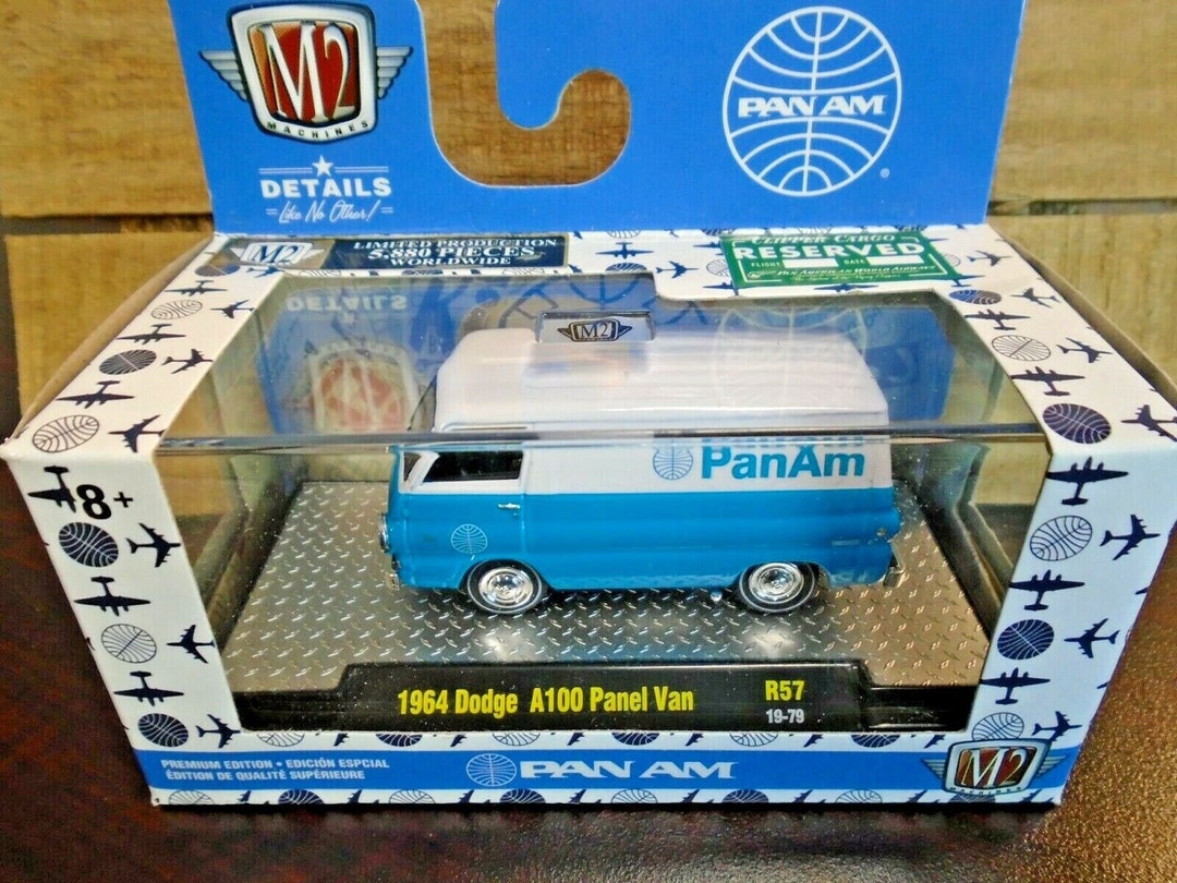 1964 Dodge A100 Pan Am Airlines Work Van 1/64 Die Cast Car M2 - Etsy