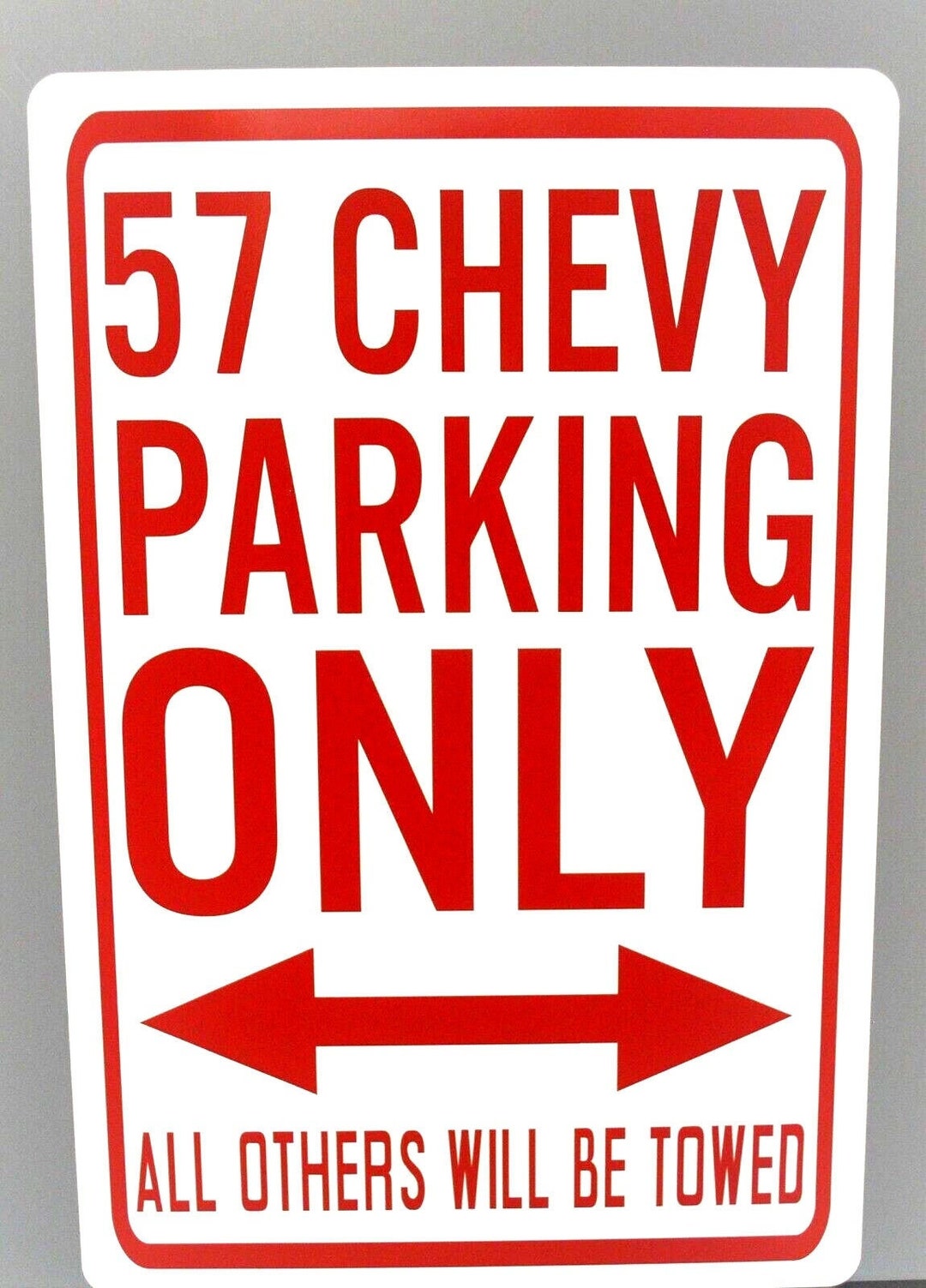 57 CHEVY PARKING ONLY Metal Parking Sign 12 X 18 - Etsy