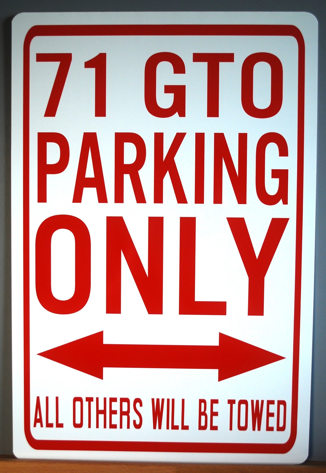 71 GTO PARKING ONLY Metal Parking Sign 12 X 18 Pontiac - Etsy