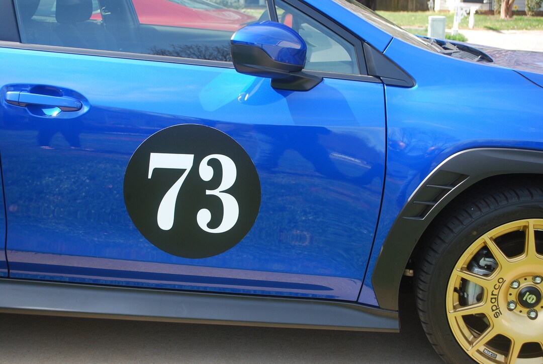 MAGNETIC RALLY NUMBERS 16 Inch Vintage Font Black Set of Three by Race ...