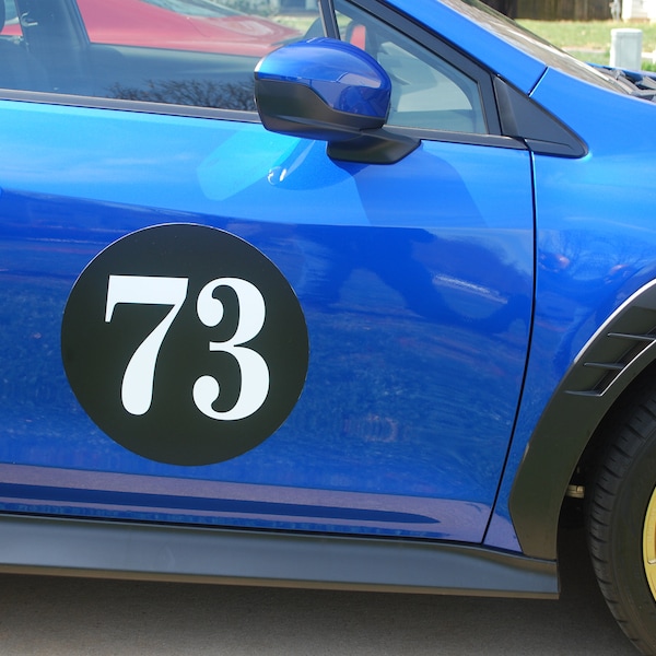 Magnetic Racing Numbers - Etsy Canada