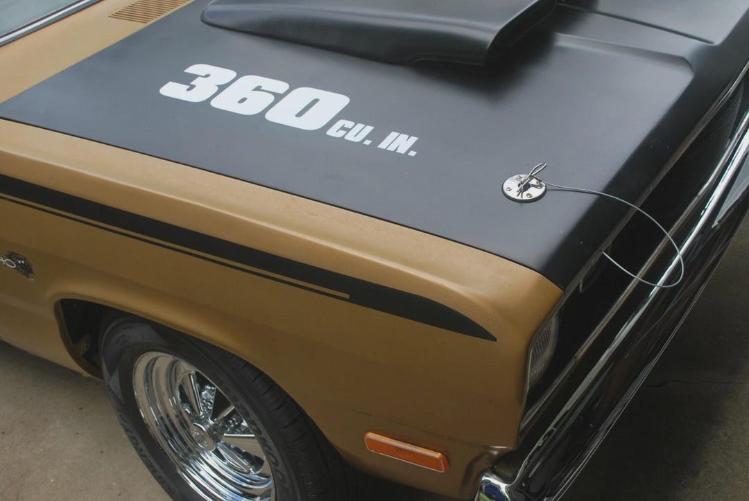 BOLD Style Engine Size Callout Decals Stickers for Hood or Fender Cubic ...