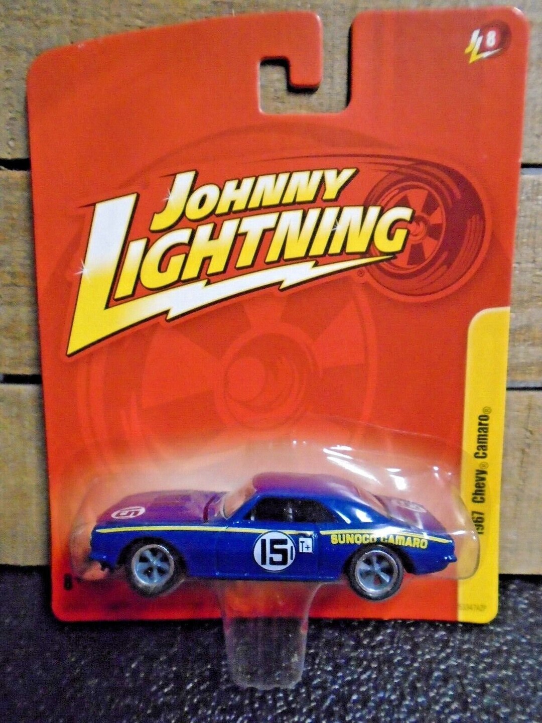 1967 Chevy Camaro Penske Sunoco BLUE 1/64 Die Cast Car Johnny Lightning ...