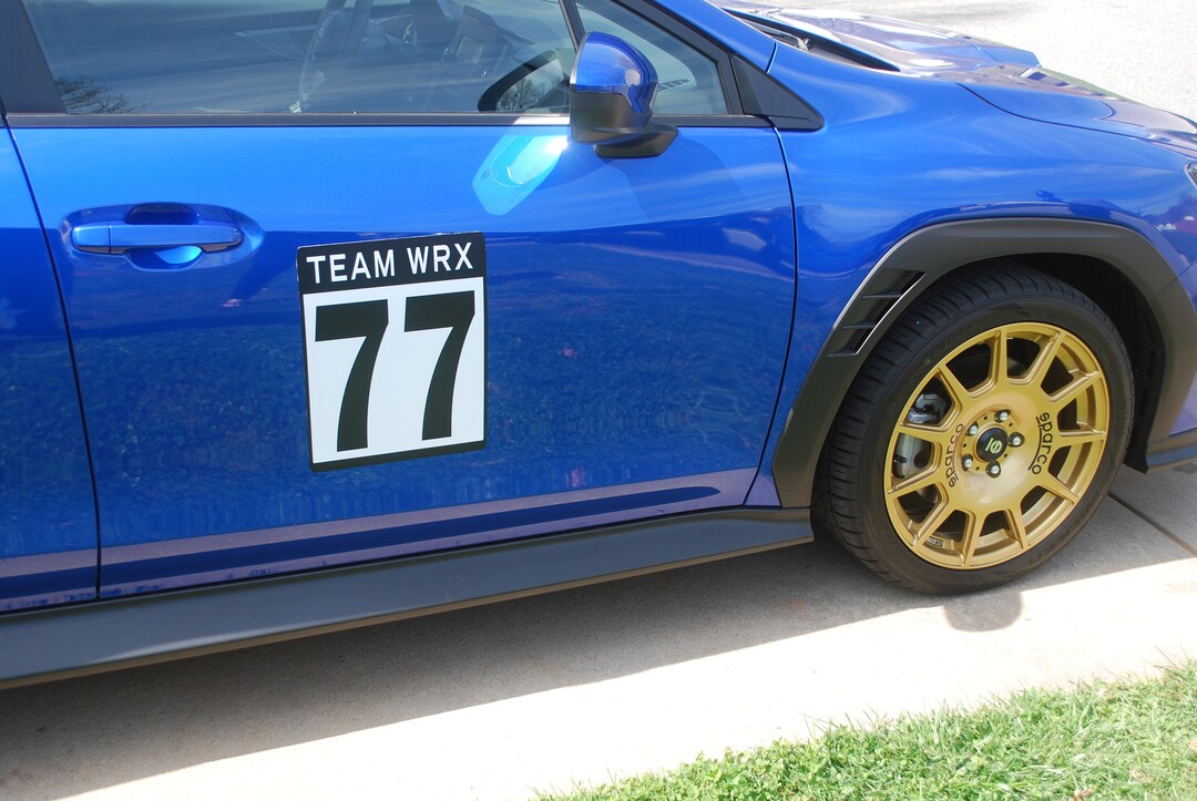 RALLY NUMBERS 11 X 14 Peel N Stick DECAL Modern Square Pair of Two ...