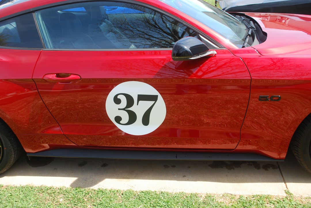 MAGNETIC RALLY NUMBERS 16 Inch Vintage Font Set of Three by Race City ...