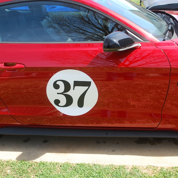 Magnetic Race Numbers - Etsy UK