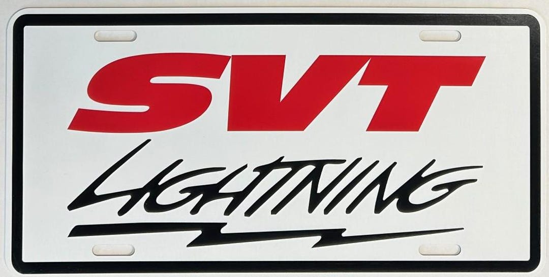 SVT METAL License Plate 12 X 6 Garage Man Cave Gift - Etsy