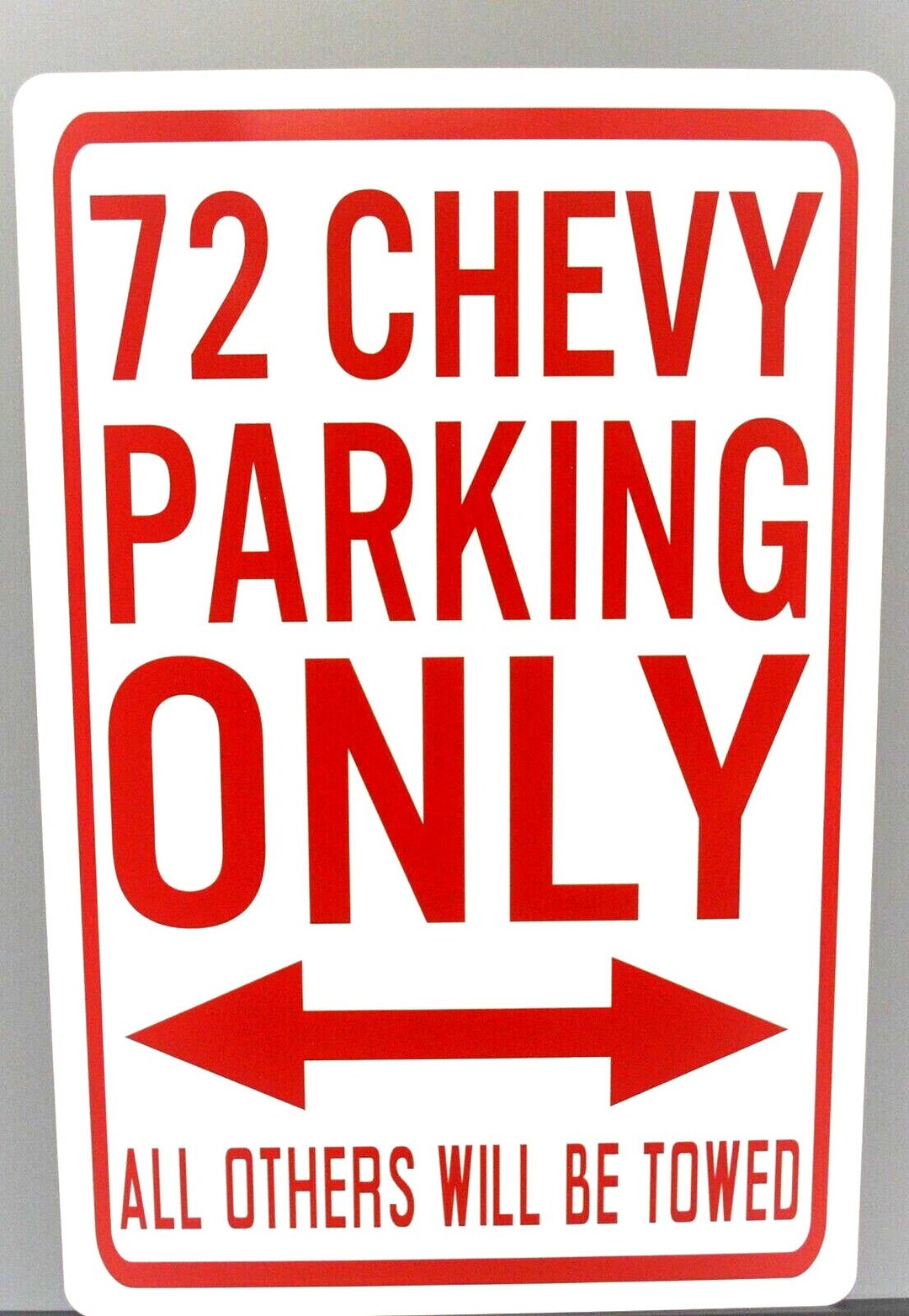 72 CHEVY PARKING ONLY Metal Parking Sign 12 X 18 - Etsy