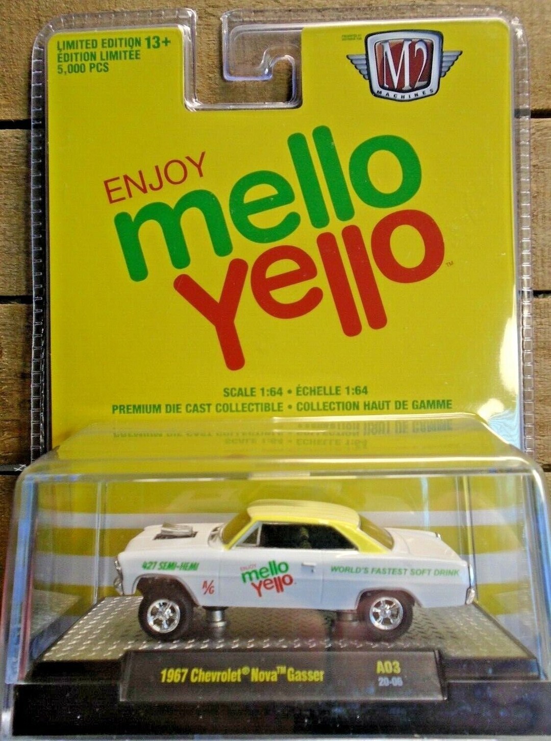 1967 Chevy Nova Mello Yello 427 GASSER 1/64 Die Cast Car M2 - Etsy