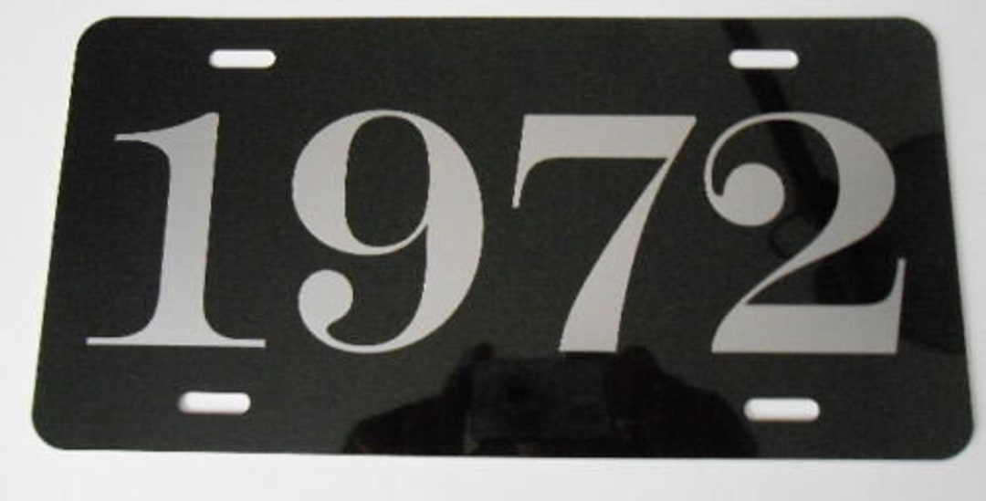 1972 Year Automotive Classic Antique Car METAL LICENSE PLATE 12 X 6 ...