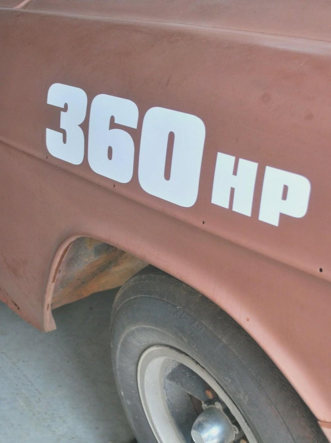 BOLD Style Engine Horsepower Callout Decals Stickers for Hood Fender ...