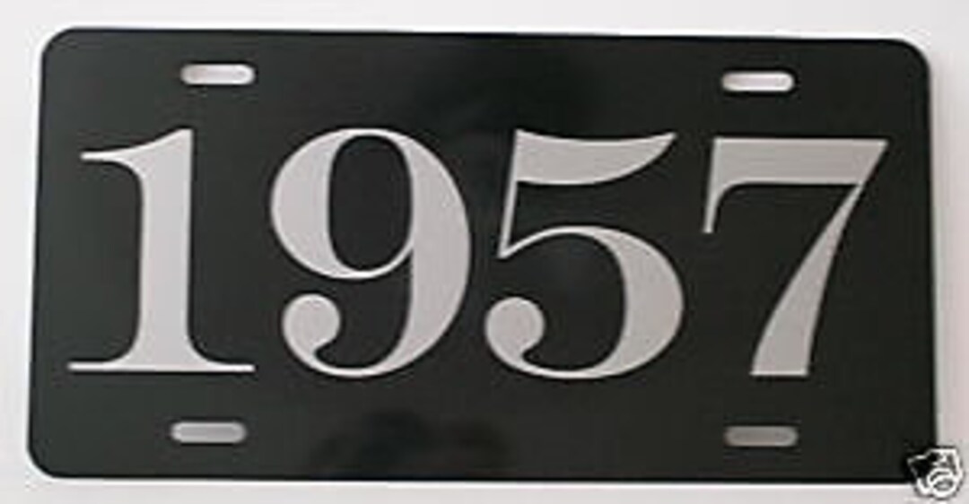 1957 Year Automotive Classic Antique Car METAL LICENSE PLATE 12 X 6 ...