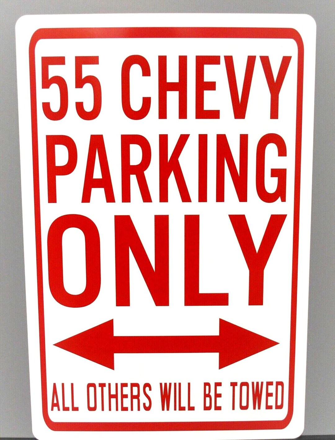 55 CHEVY PARKING ONLY Metal Parking Sign 12 X 18 - Etsy