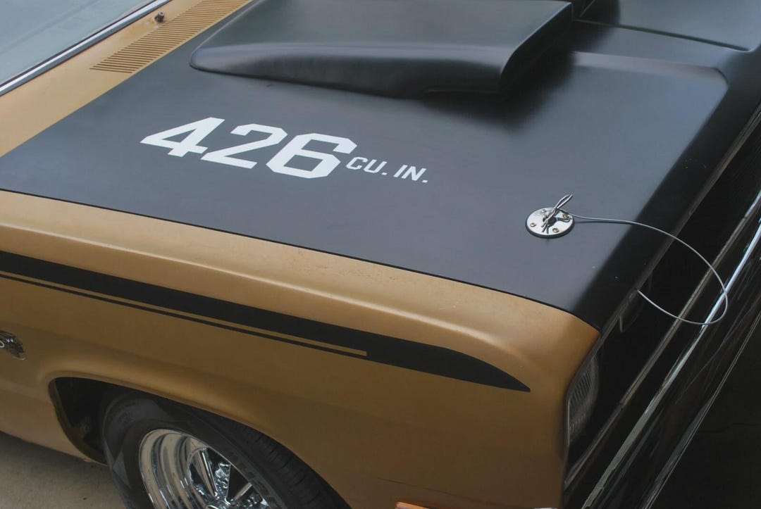 VICTORY Style Engine Size Callout Decals Stickers for Hood or Fender ...
