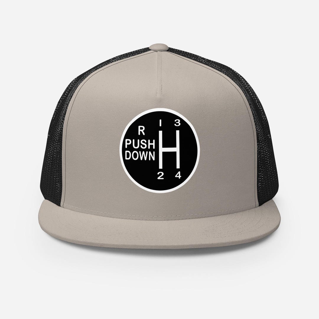 PUSH DOWN 4 SPEED Trucker Hat Cap by Race City Retro - Etsy