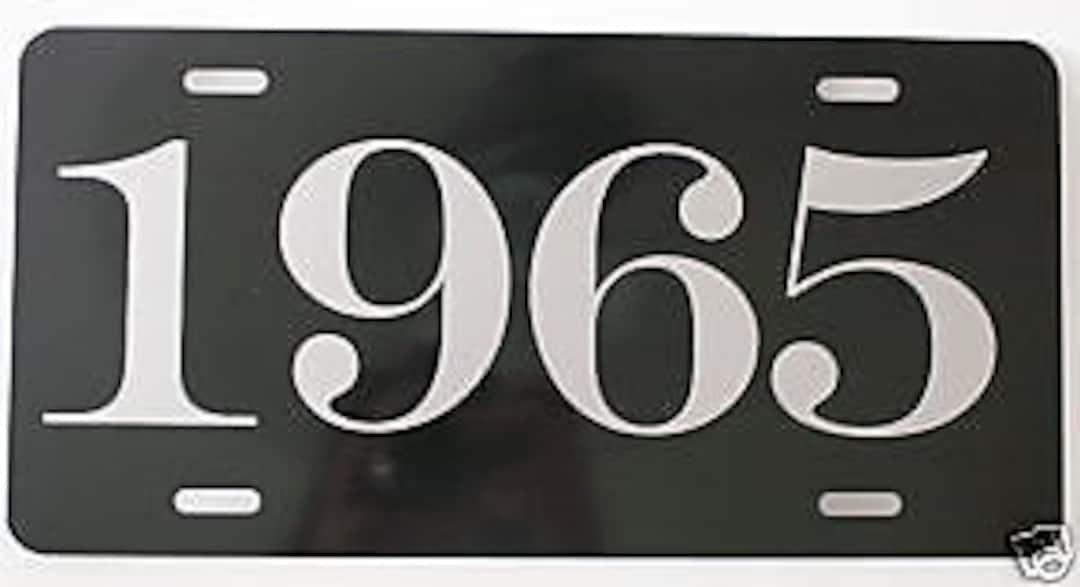1965 Year Automotive Classic Antique Car METAL LICENSE PLATE 12 X 6 ...