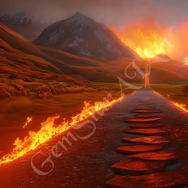 Digital Download Fire Path - Etsy
