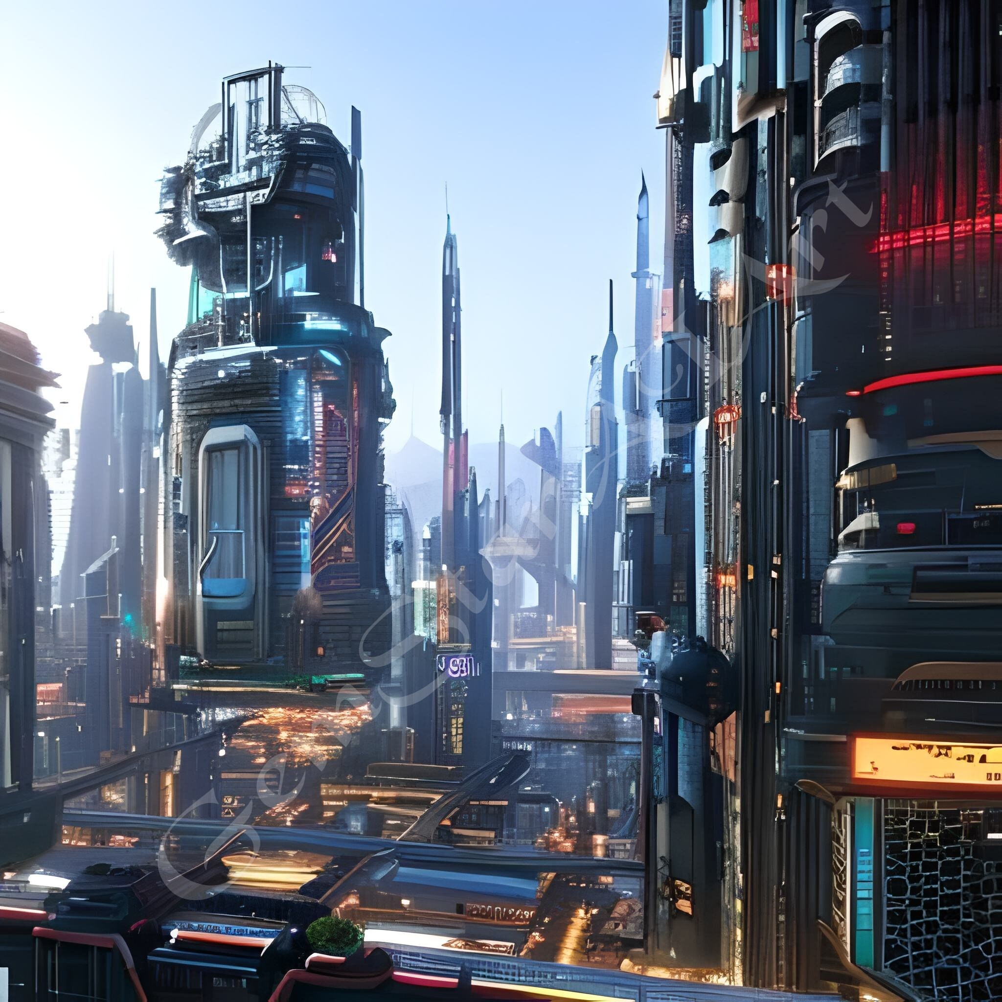 Digital Download - Cyberpunk Type City - Etsy