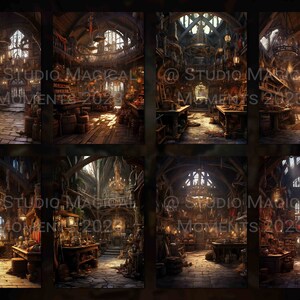 Medieval Fantasy General Store Interior Digital Artworks Pack - Etsy