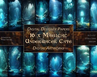 Fantasy Cave Setting: Stunning Seamless Tile Art Perfect for - Etsy