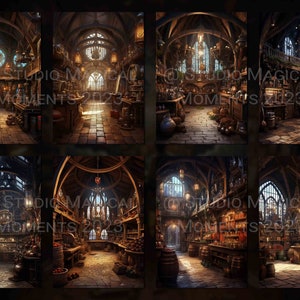 Medieval Fantasy General Store Interior Digital Artworks Pack - Etsy