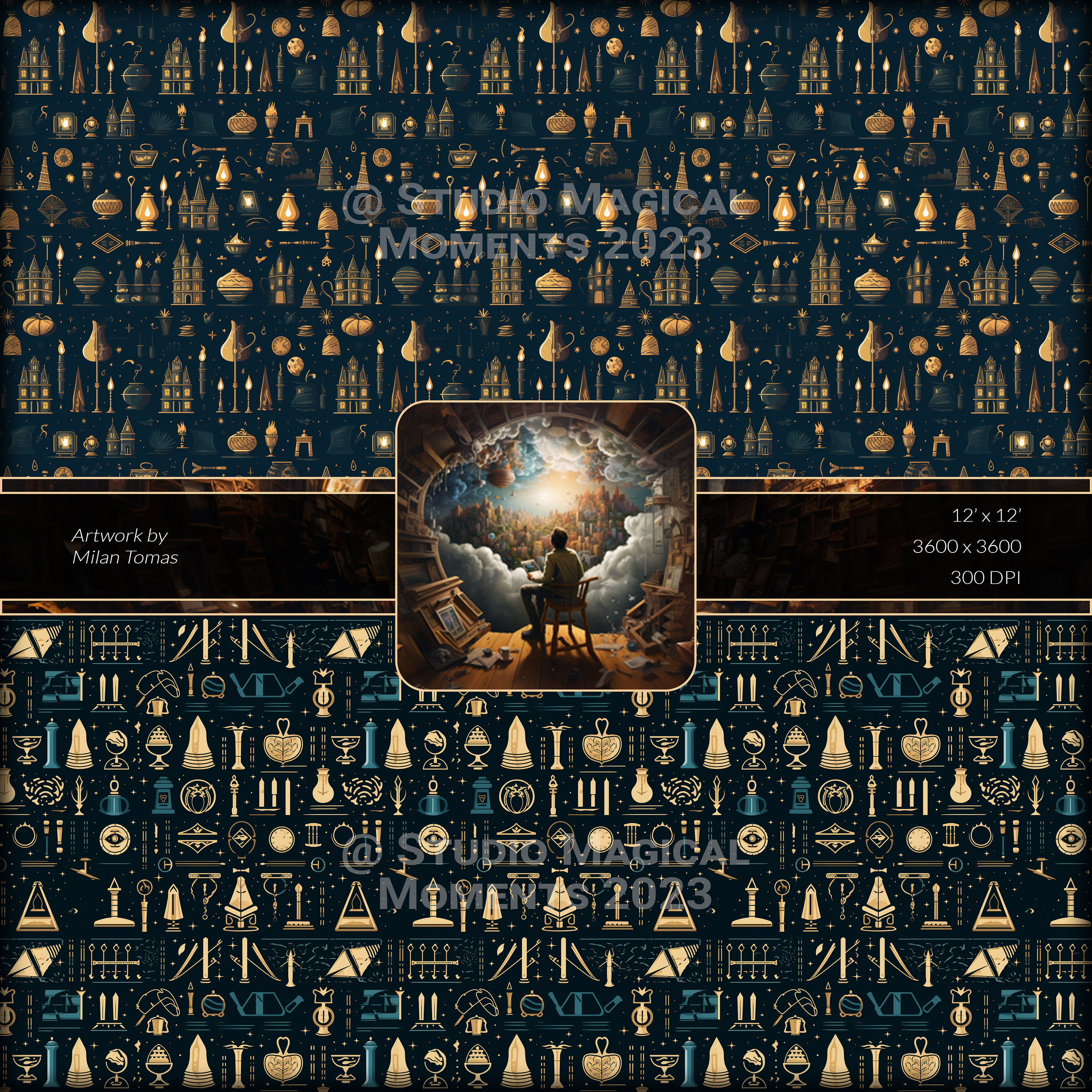 Wizarding World Icons Seamless Patterns Pack Set of 8 - Etsy