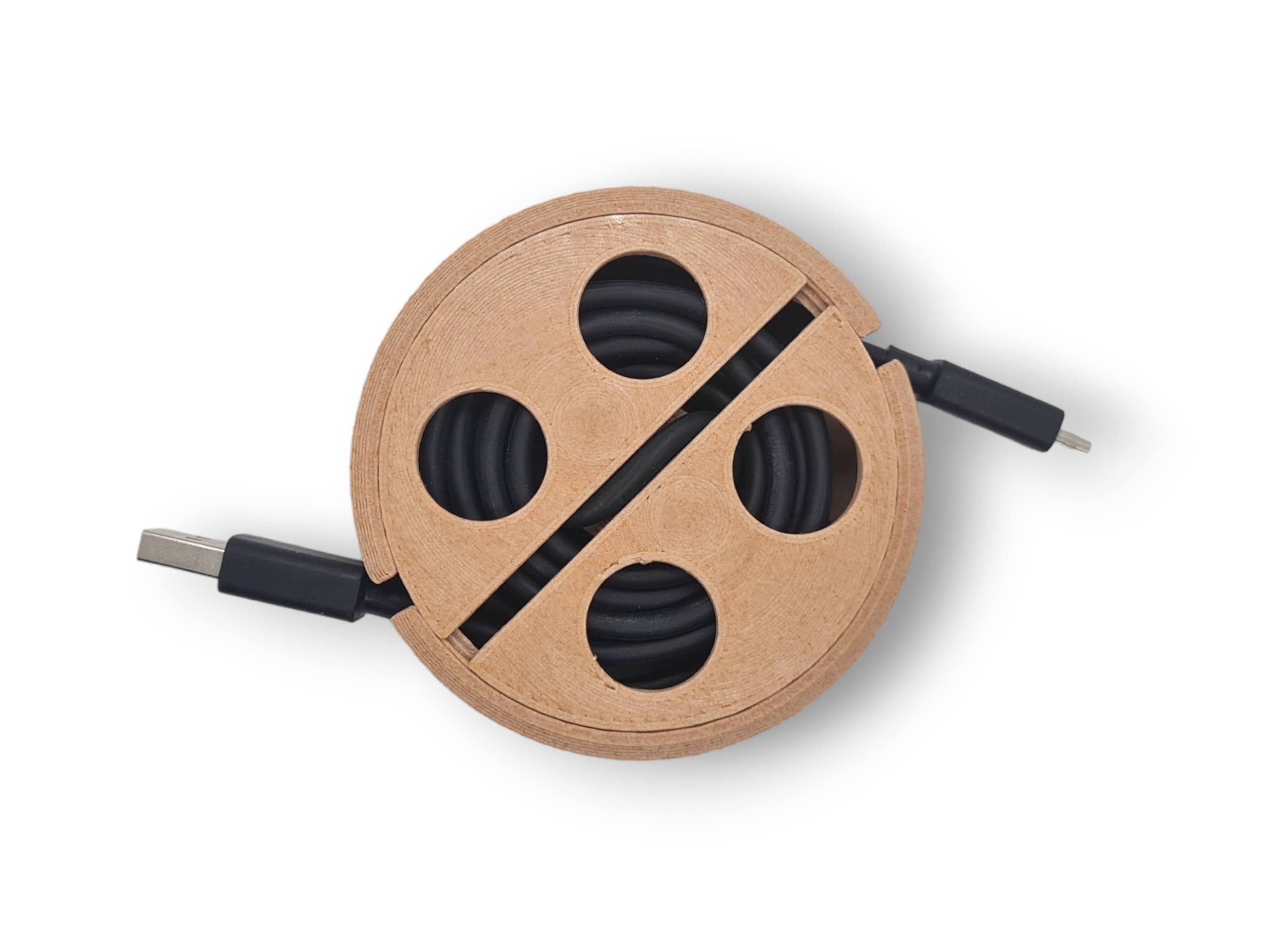 Organizador De Cables Con Textura Bambú Pack 3 / 3 Tamaños M-L-XL ...