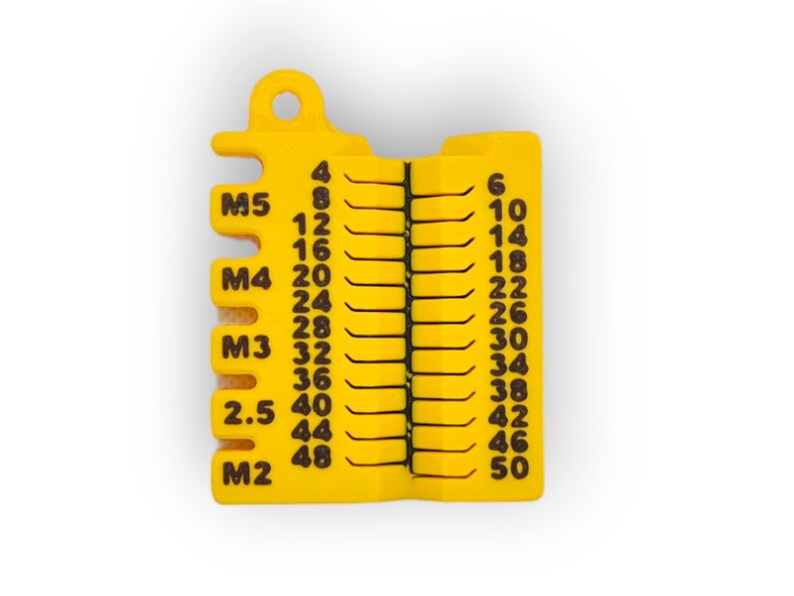 Metric Sorting Gauge for Bolts / Screws / Nuts M2-M5 & 50mm - Etsy
